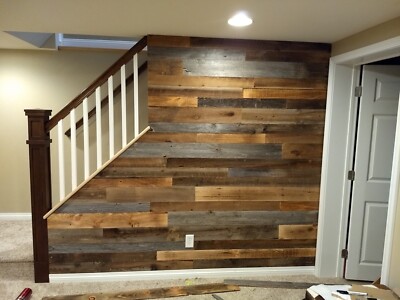 Real Reclaimed Barn Wood Wall Covering Planks (50sq Ft) Free Shipping ...
