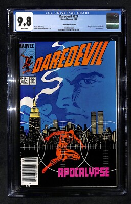 Daredevil #227 CGC 9.8 Canadian Price Variant Marvel BORN AGAIN TV 1986 ...