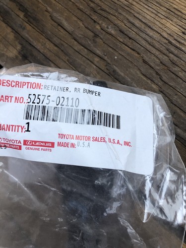 Toyota Rear Bumper Retainer Right P/N 52575 02110 | eBay