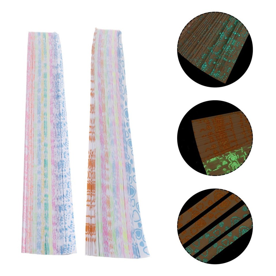 840Pcs Clear Printing Star Paper Strips Handwork Paper Paper Stars ...