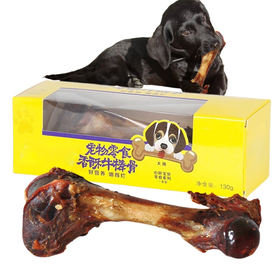 Beef Bone For Dogs Portable Tough Dog Chew Bone Dog Treats for All Dogs ...