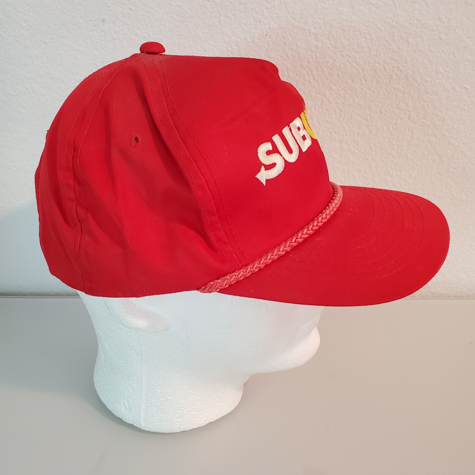 Vintage Subway Restaurant Employee Red Snapback Adjus… - Gem