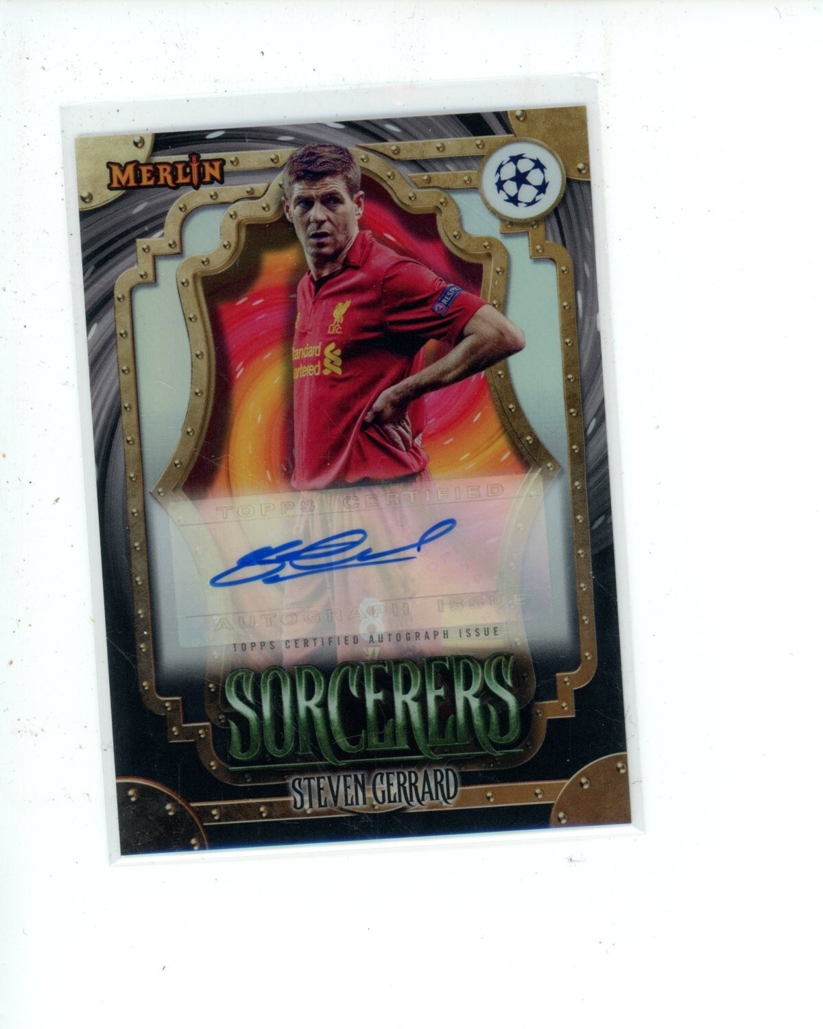 2023-24 Topps Merlin UEFA Club Competition Sorcerer Autograph Steven ...