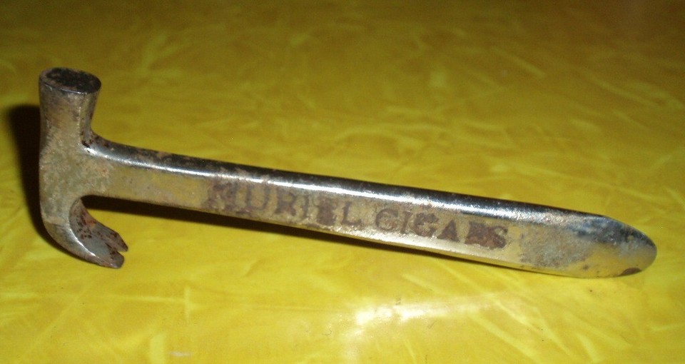 MURIEL CIGARS ULTRA RARE ANTIQUE ADVERTISING PROMO HAMMER CIGAR BOX ...