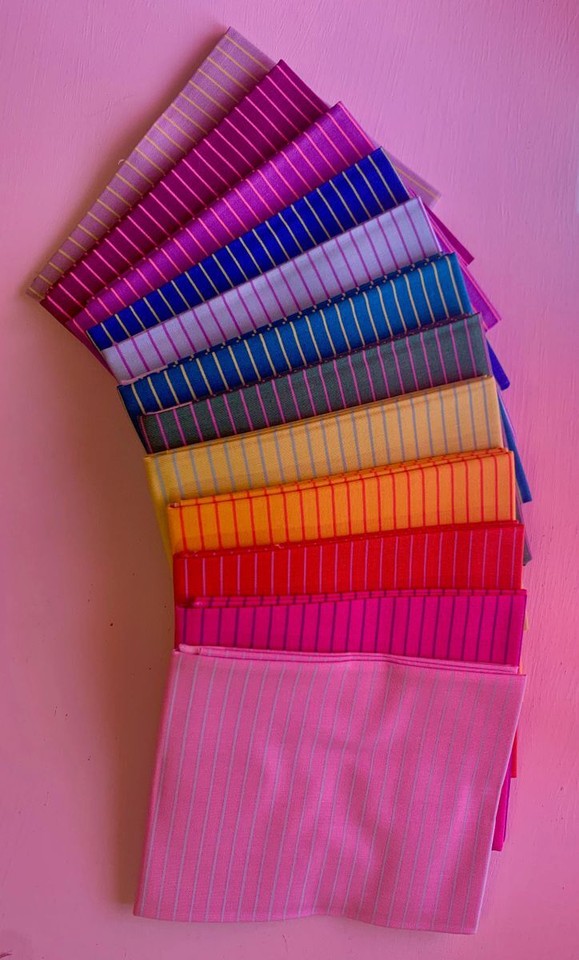 Tula Pink - Tiny Stripes fat quarter bundle | eBay