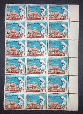 50th ANNIVERSARY OF INLAND MISSION 1962 - 5d BLOCK OF EIGHTEEN - MNH ...