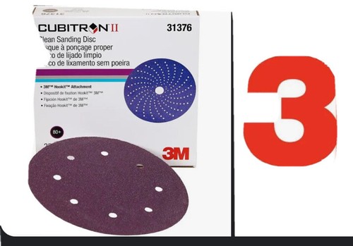3M -36 -31376 Cubitron II Hookit Clean Sanding Abrasive Disc 8 in,80 ...