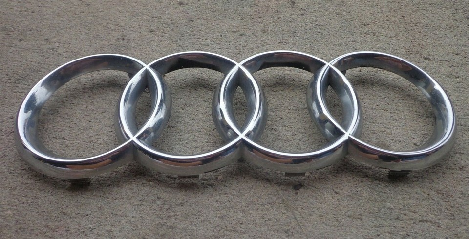 Audi grill emblem badge decal logo A3 A4 A5 A6 A7 Quattro OEM Genuine ...