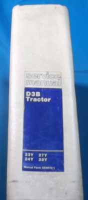CATERPILLAR D3B CRAWLER TRACTOR DOZER SERVICE SHOP REPAIR BOOK MANUAL ...