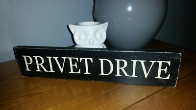 PRIVET DRIVE Sign Harry Potter Hogwarts Vintage Style Plaque | eBay