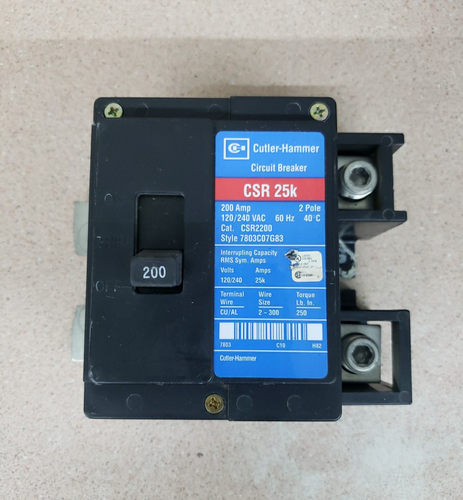 EATON CSR2200N 200 Amp 240V 2 Pole Circuit Breaker -SEE PICS | eBay