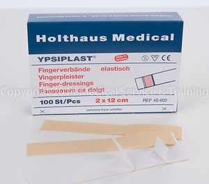 100 x Fingerpflaster Fingerverband Pflaster elastisch YPSIPLAST® 2 x 12 ...