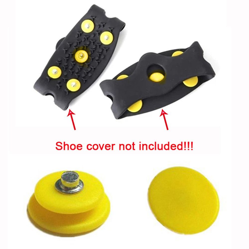 Anti-slip Teeth Nail Climbing Crampons Shoe Grippers Cleats Shoe Spike ...