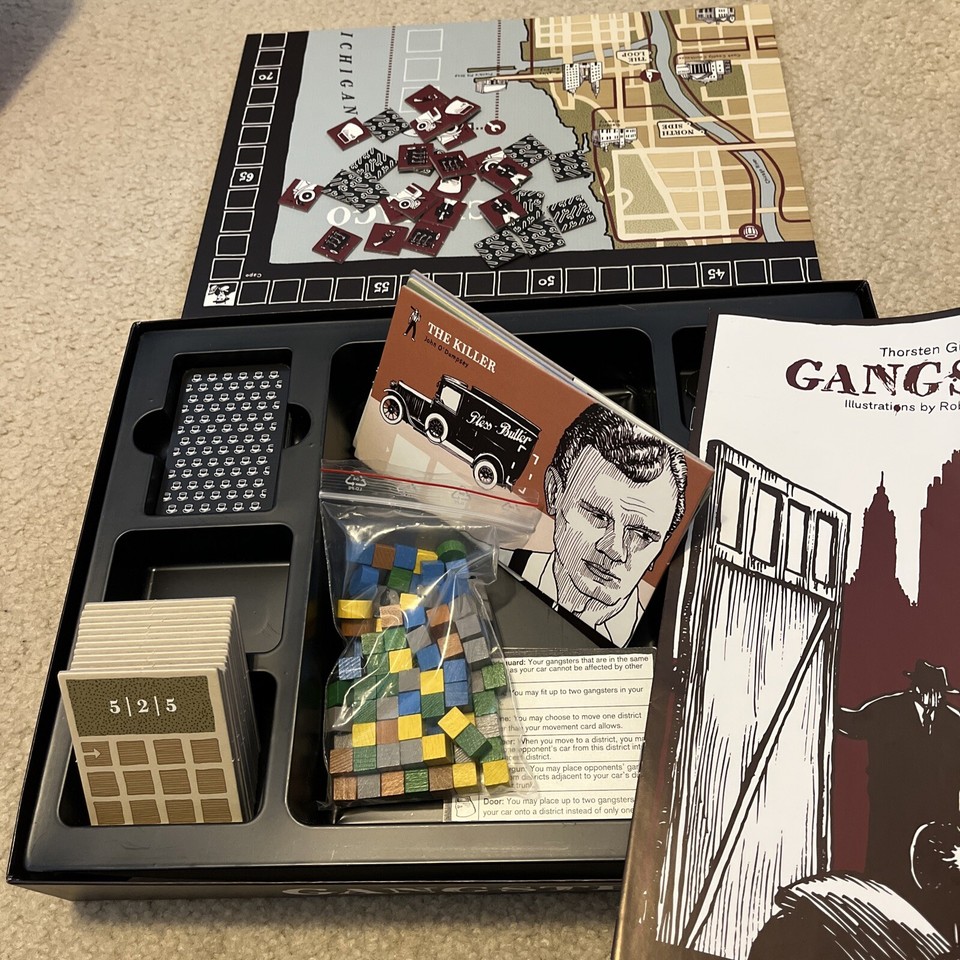Mayfair Games Gangster Board Game Cars Crime Chicago 2007 29877057726| eBay