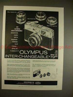 1959 Olympus Ace Camera Ad - Olympus Inter-Changeable!! | eBay