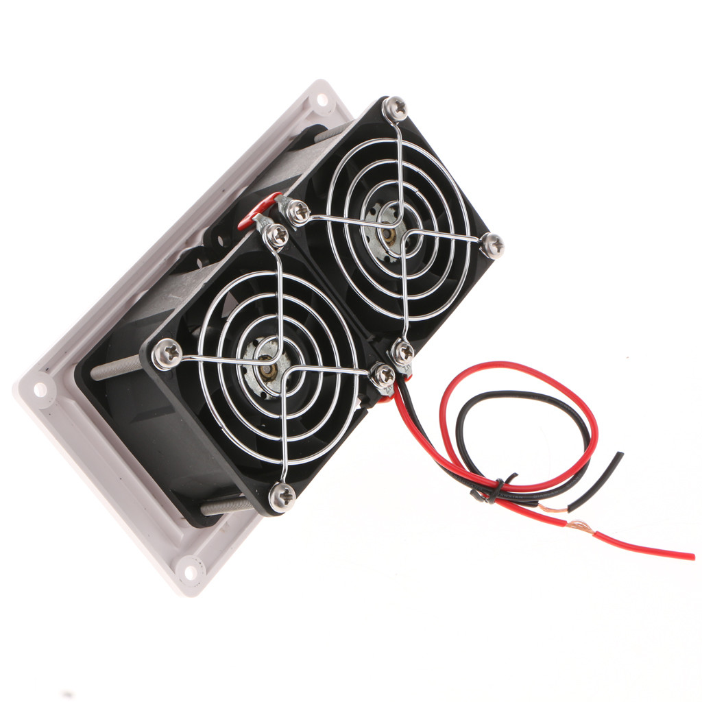 White Roof Exhaust Fan Vent Kit 12V Vortex 1 Speed Camper Trailer RV ...