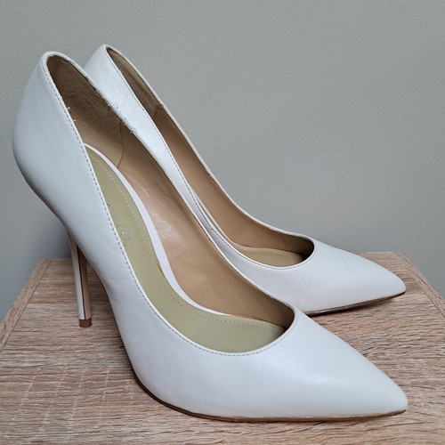 Aldo Womens Size 37 White Wedding Summer Stilettos 4.5 Inch Heels ...