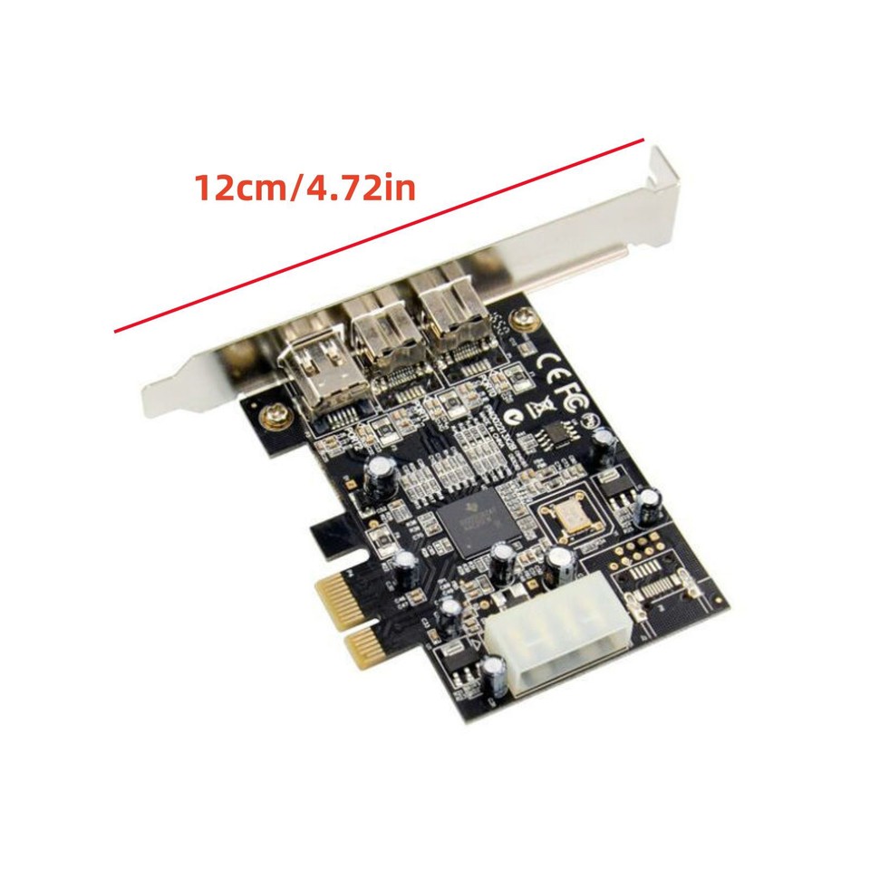 PCIe to IEEE1394 A+B Video Capture Card 2*For FireWire 800&1*1394 A(6 ...