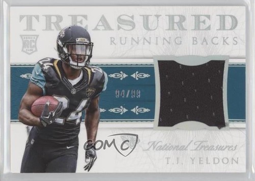 2015 Panini National Treasures Treasured Running Backs /99 TJ Yeldon # ...
