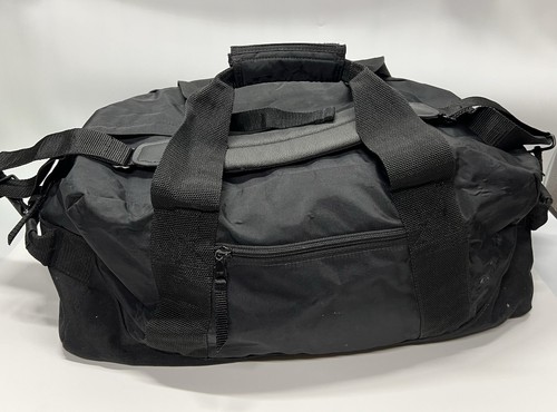 LL Bean Adventure Duffle Bag 95L Black Shoulder Strap Large Excellent ...