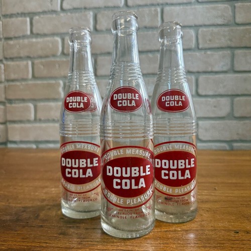 Vintage 1950s Double Cola 8oz ACL Glass Soda Bottle | eBay