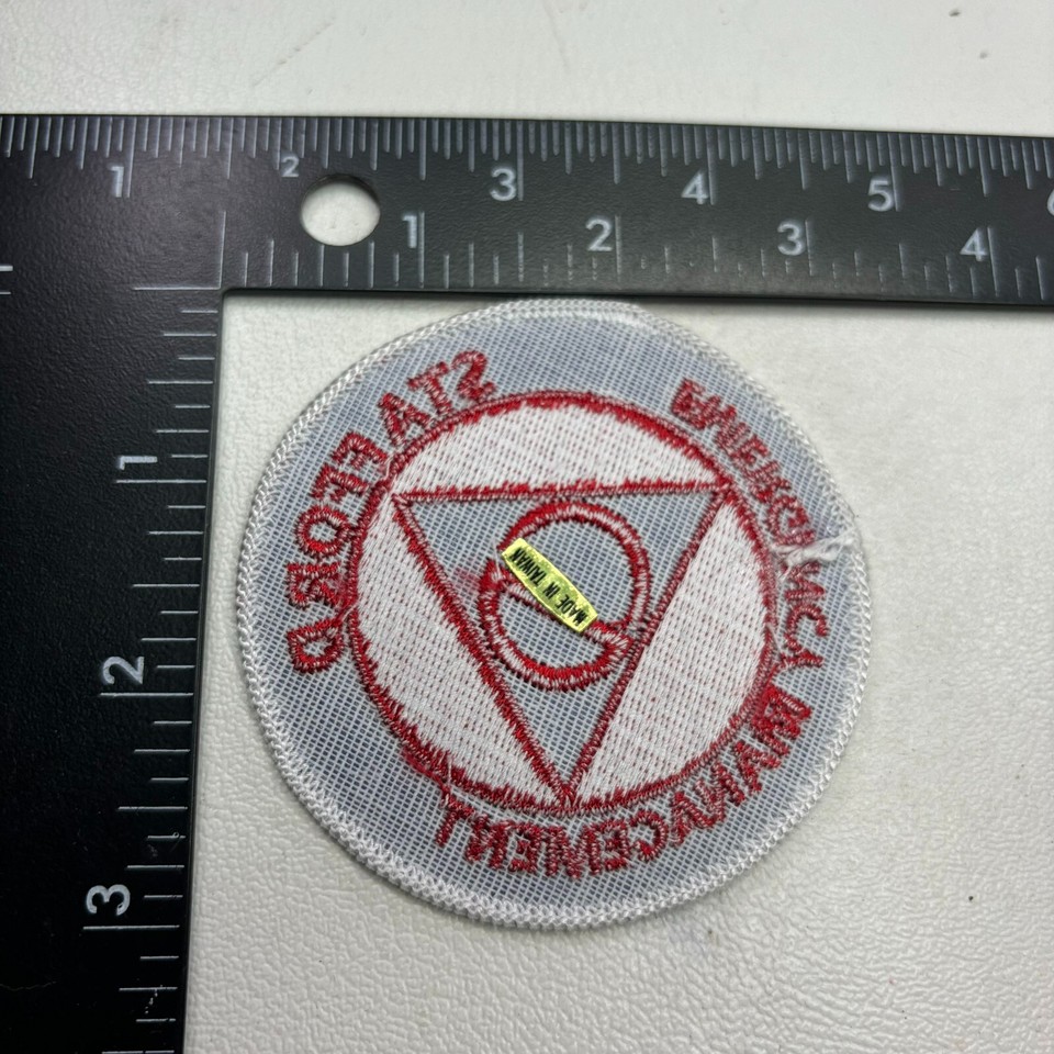 CD CIVIL DEFENSE STAFFORD EMERGENCY MANAGEMENT Patch 00.F | eBay