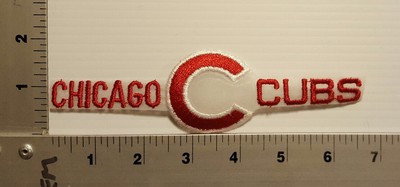 1-PCS CHICAGO CUBS (LONG) (WHITE & RED) VINTAGE EMBROIDERED PATCH | eBay
