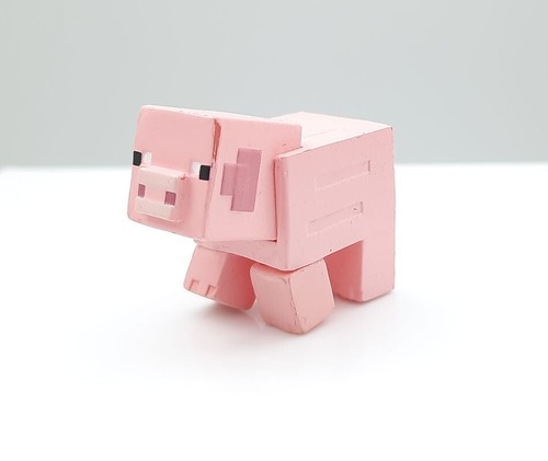 Minecraft pig 1.5" mini gacha figure toy | eBay Australia