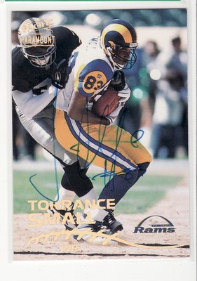 TORRANCE SMALL ST. LOUIS RAMS ALCORN STATE UNIVERSITY AUTOGRAPHED CARD ...