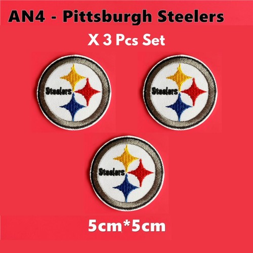 3Pcs Pittsburgh Steelers NFL American Football Logo iron on patch | eBay