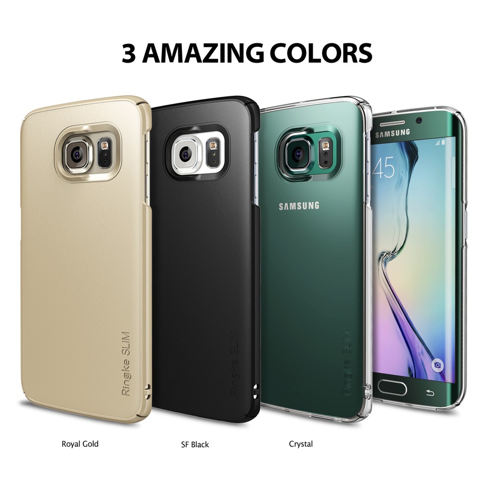 For Galaxy S6 Edge Case | Ringke SLIM Resistant Superior Coating ...