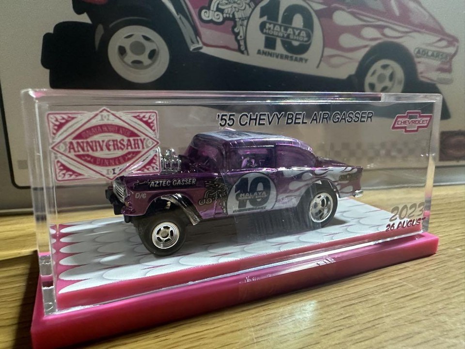 Hot Wheels 55 chevy gasser michael heralda design Limited custom model ...