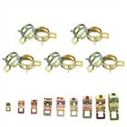 100Pcs 10 Sizes Autos Spring Clip Fuel Oil Water Hose Pipe Tube Clamp ...