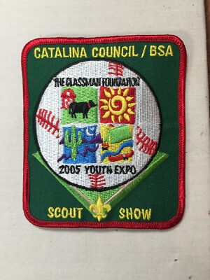 2005 Catalina Council Scout Show expo red BSA Activity Patch | eBay