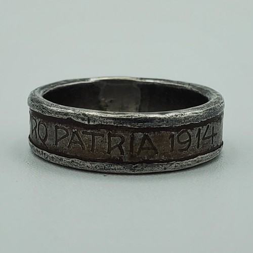 Original WW1 WWI Austria German 1914 KUK Pro Patria Patriotic ring ...