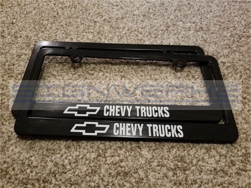 Chevy Trucks license plate frame - Pair | eBay