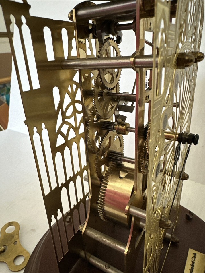Antique York Minster Cathedral Clock w Dome Built by Daniel S ...