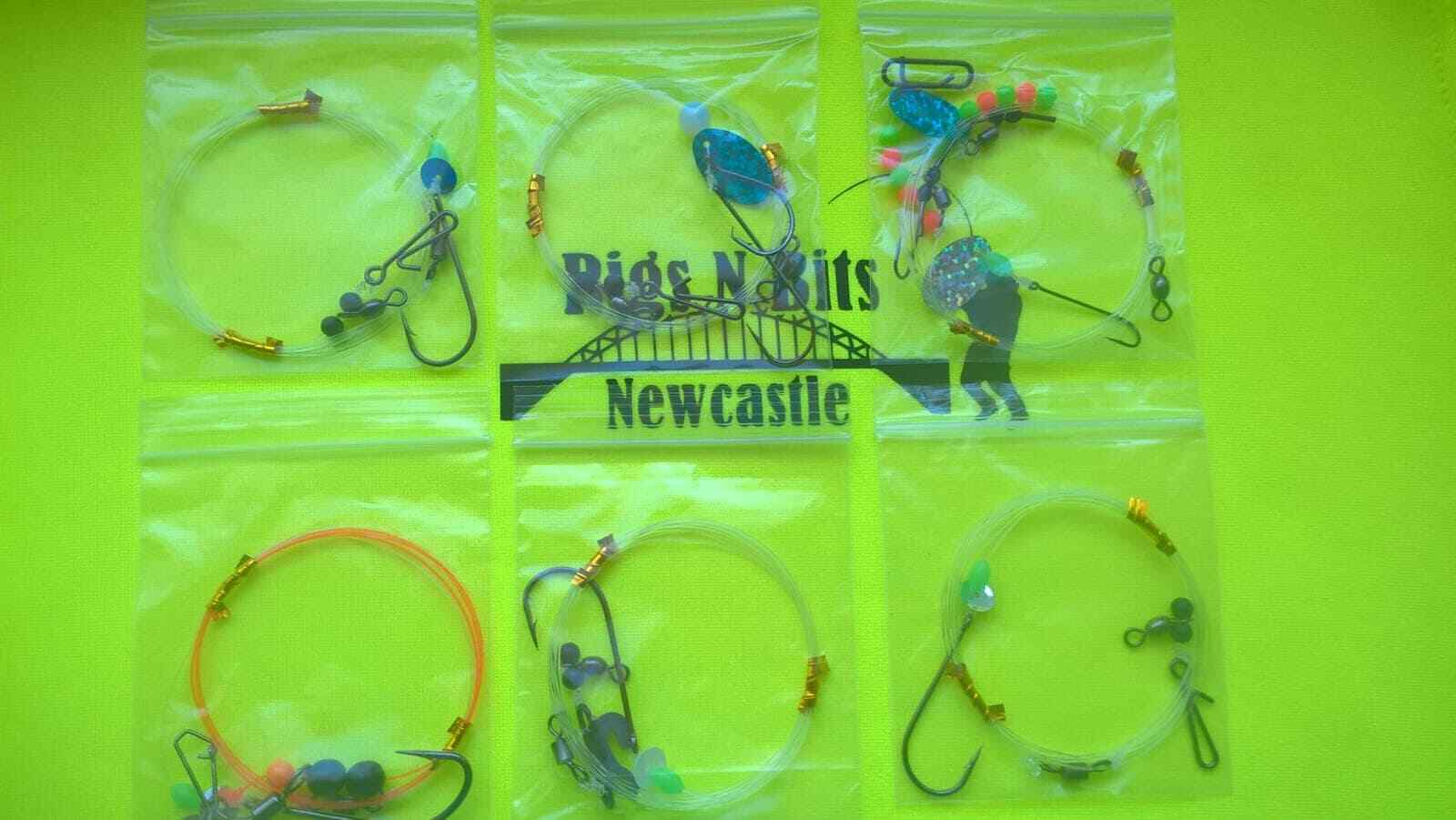 Shore sea fishing Rigs x 6: Pier, beach, river fishing rigs | eBay UK