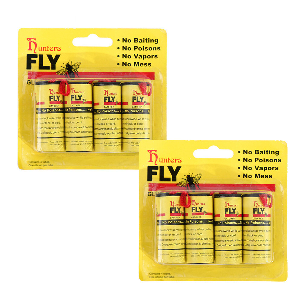 8/12/16 Rolls Sticky Fly Trap Glue Paper Insect Bug Catcher Strip Flies ...