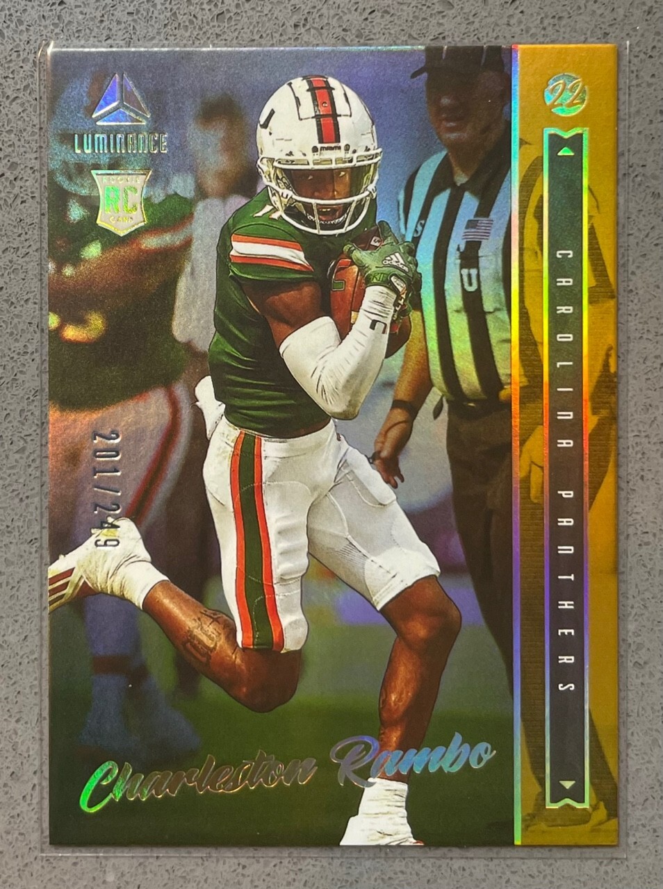2022 Panini Luminance - Rookie Charleston Rambo #125 Gold /249 (RC) for ...