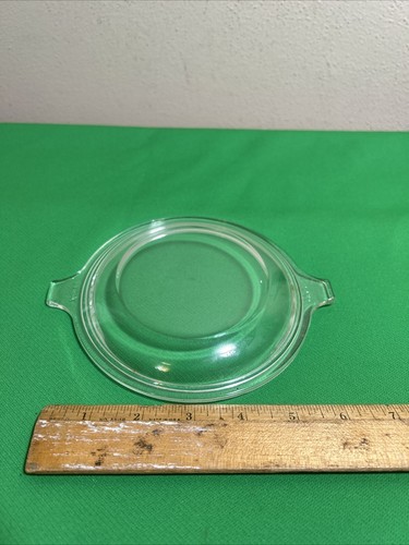 Vintage PYREX 681-C-2 Clear Glass Lid Tab Handles Flat Dome Top for ...