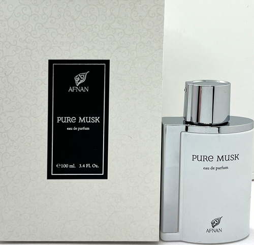 AFNAN PURE MUSK EAU DE PARFUM SPRAY UNISEX 3.4 Oz / 100 ml BRAND NEW ...