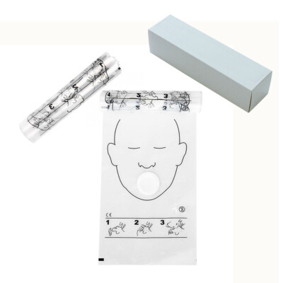 20 rolls 36pcs/roll DISPOSABLE ARTIFICIAL CPR MASK TRANSPARENT CPR FACE ...