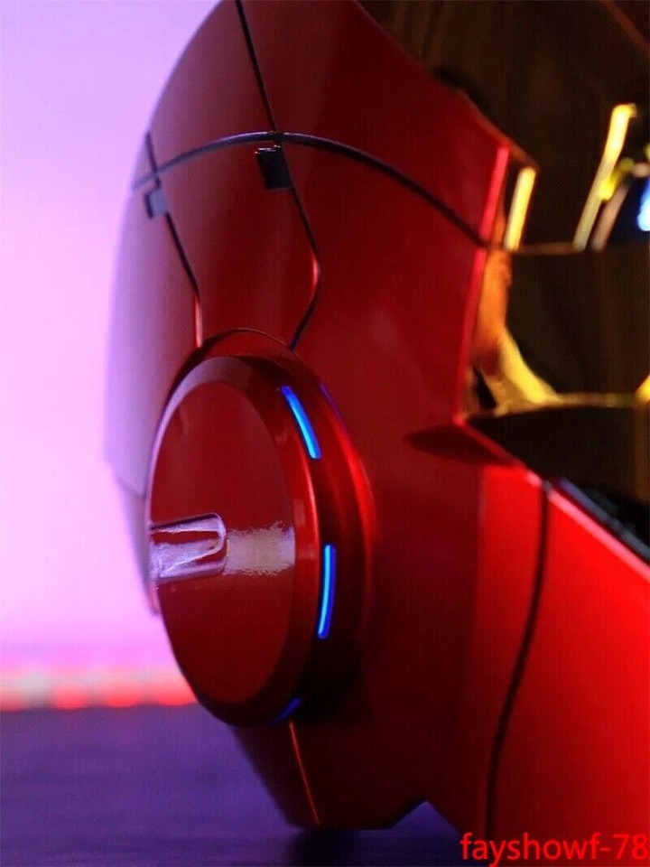 Autoking Iron Man Gold MK5 Helmet Electronic Voice Activated Open&Close ...