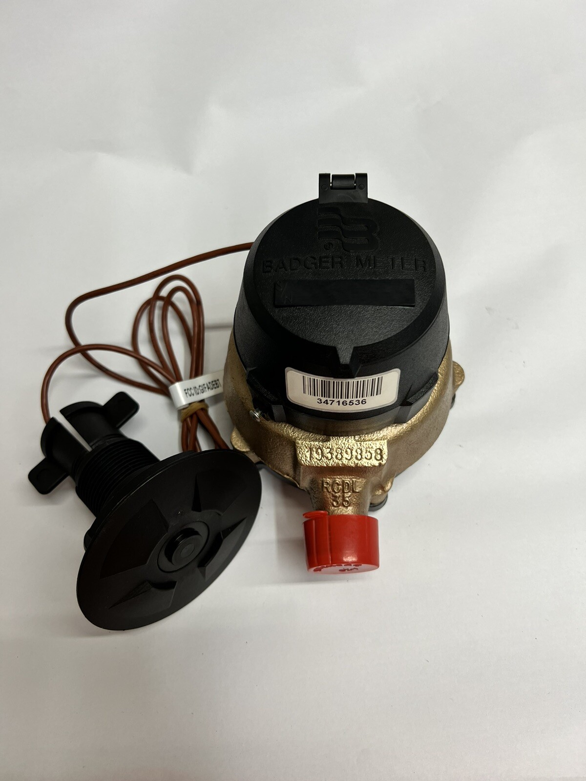 Badger 3/4x3/4 M35 Meter With Ade Register 4 Wheel Gallons. 7.5 Inches ...