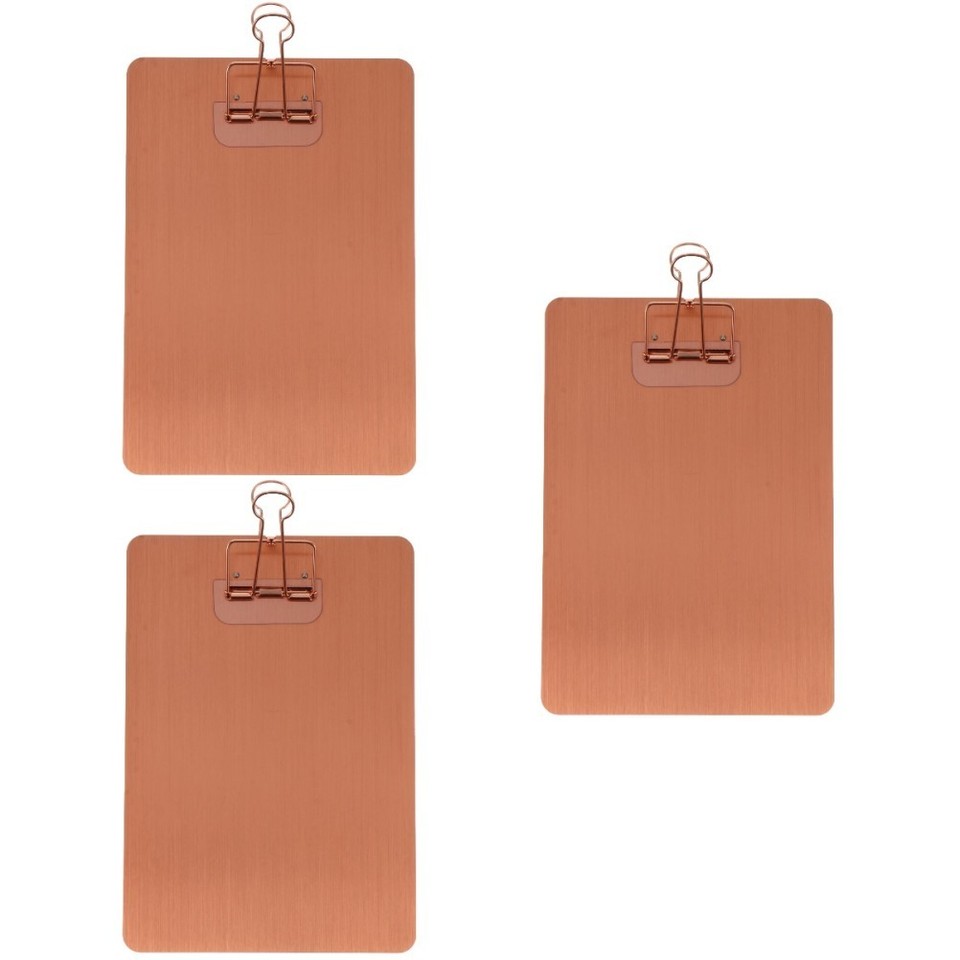 3 pcs Metal Clipboard A5 Paper Clipboard Holder Document and Letter ...