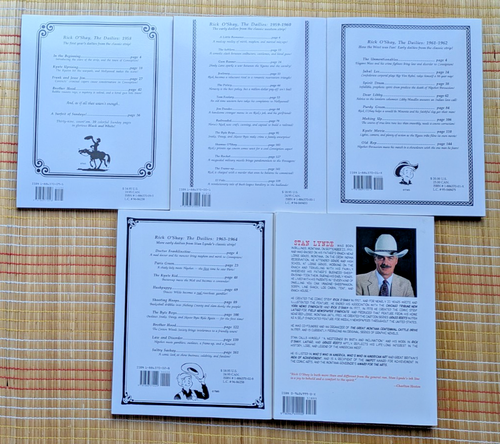 Lot Of 5 Rick O'Shay by Stan Lynde - The Dailies TPB Comics - 1 signed ...