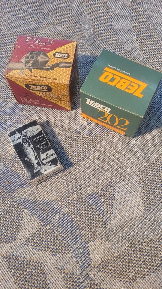 Vintage Zebco Fishing Reels 202 NEW Never Used w/Paper Work and Box | eBay