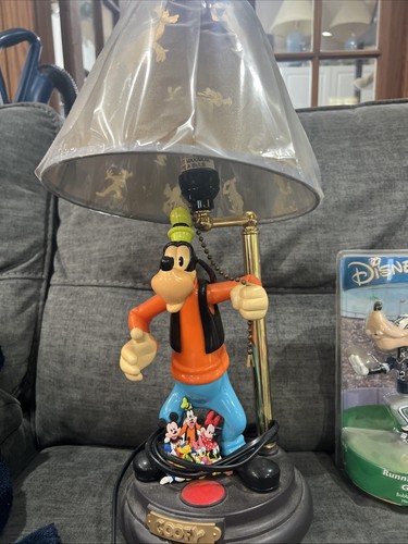 Disney Goofy Table Lamp with Character Base and Decorative Shade | eBay