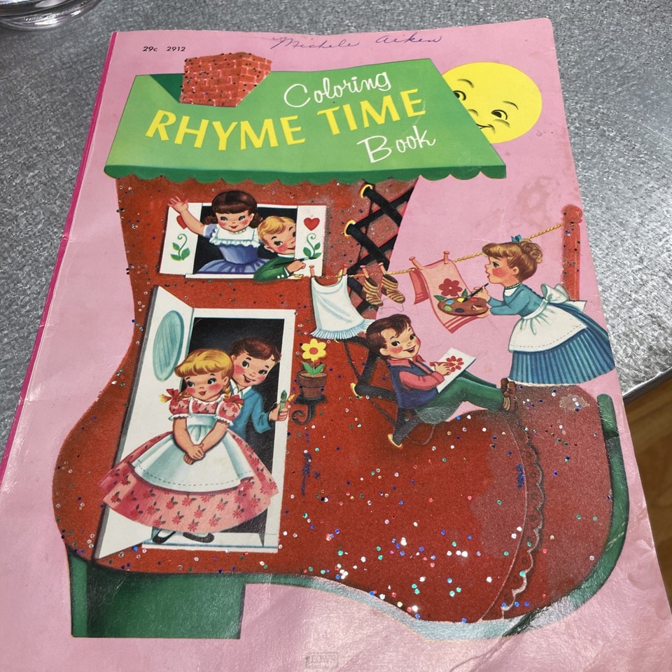 Vintage Paper Coloring Books Saalfield Publishing | eBay